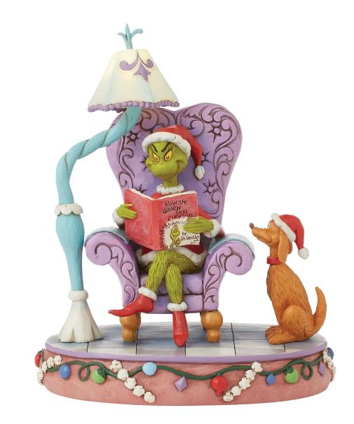 Grinch in Chair with Lamp — thespiritofchristmas