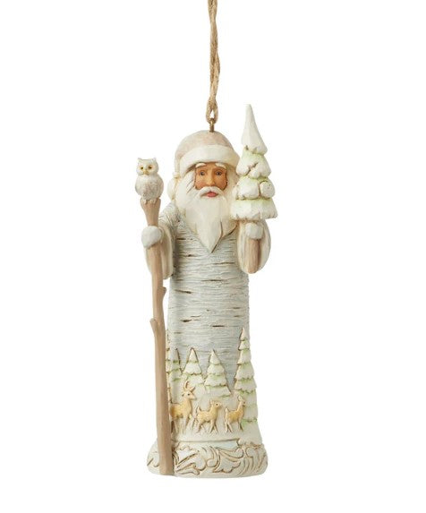 Woodland Birch Bark Santa Ornaments — thespiritofchristmas